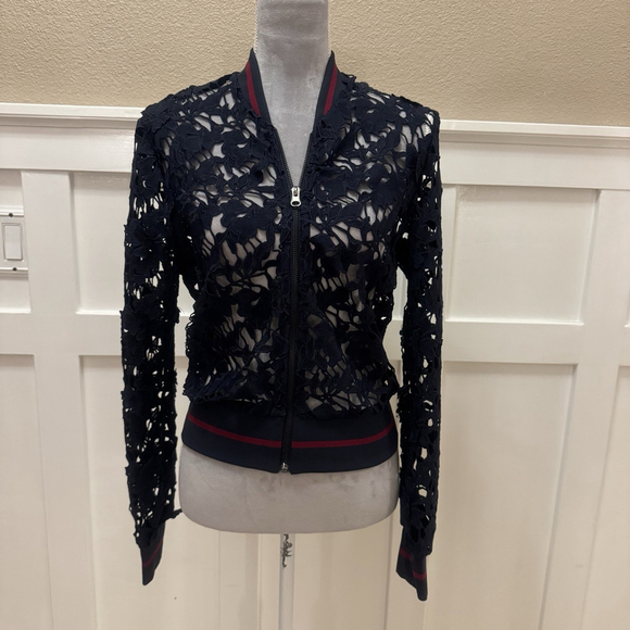 Lucy Paris | Jackets & Coats | Nwt Lucy Paris Embraces Lace Bomber ...